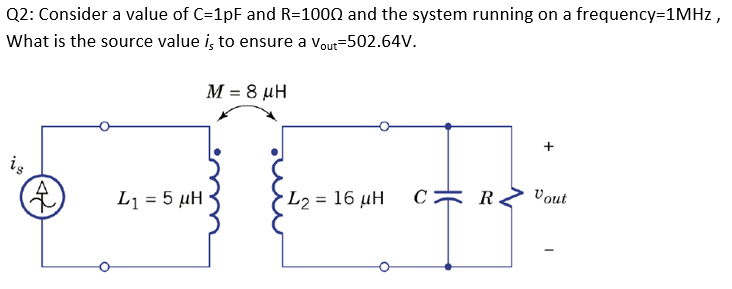 Solved Consider a value of C=1pF and R=100 Ohm and the | Chegg.com