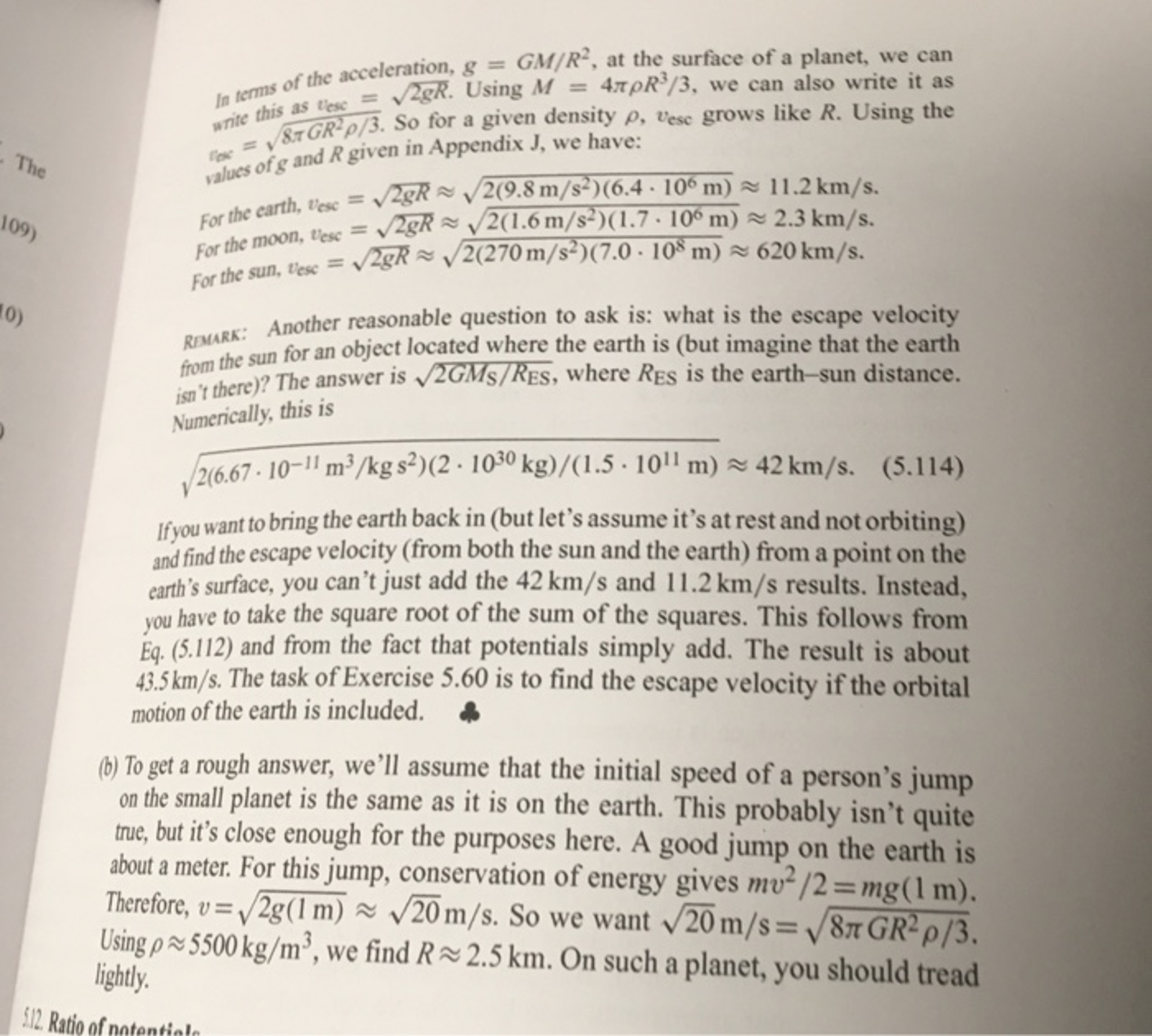 Solved Solar escape velocity What is the minimum initial | Chegg.com