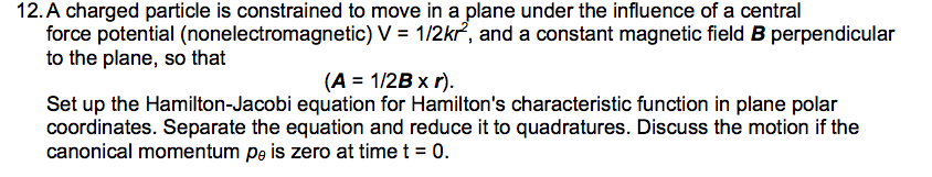 Solved A charged particle is constrained to move in a plane | Chegg.com