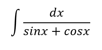 Solved integral dx/sin x + cos x | Chegg.com