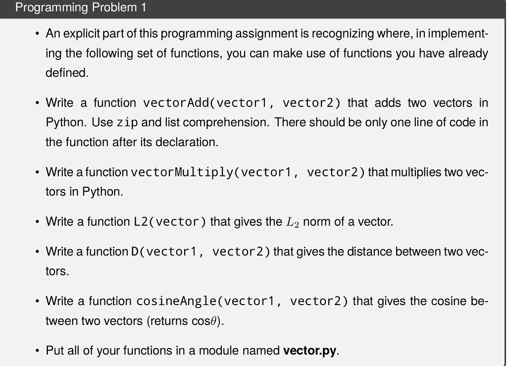 Solved Introduction A vector is a list of numbers that is | Chegg.com