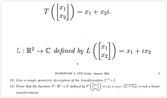 Solved (3) Give a simple geometric description of the | Chegg.com