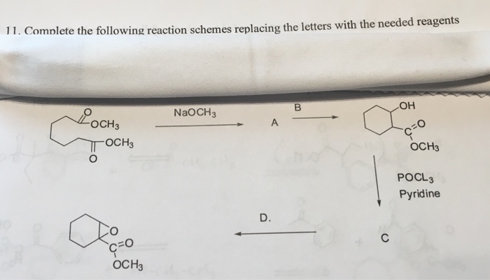 Solved Complete the following reaction schemes replacing the | Chegg.com