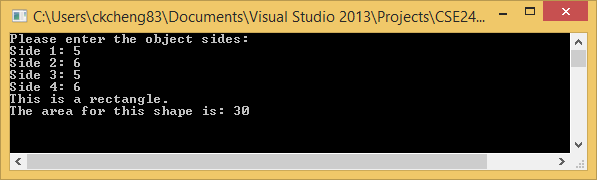 Solved create a polygon class to calculate the area for a | Chegg.com