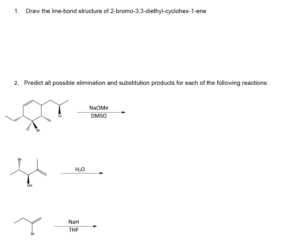 Solved 2. Predict all possible elimination and substitution | Chegg.com