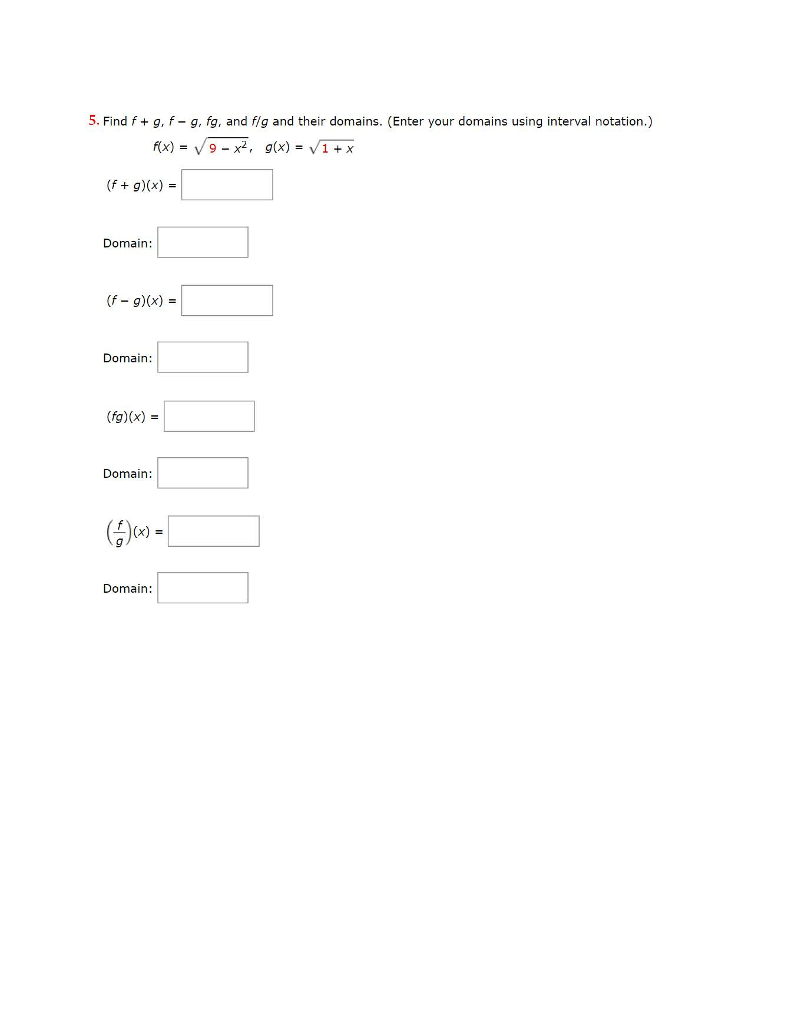 Solved 1 Use The Function To Evaluate The Indicated