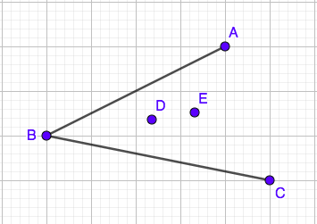 Solved 1. Assume point D is in the Deep End of angle ABC and | Chegg.com