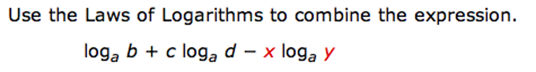 Solved Use the Laws of Logarithms to combine the expression. | Chegg.com