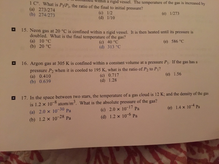 Solved The temperature of the gas is increased by | Chegg.com