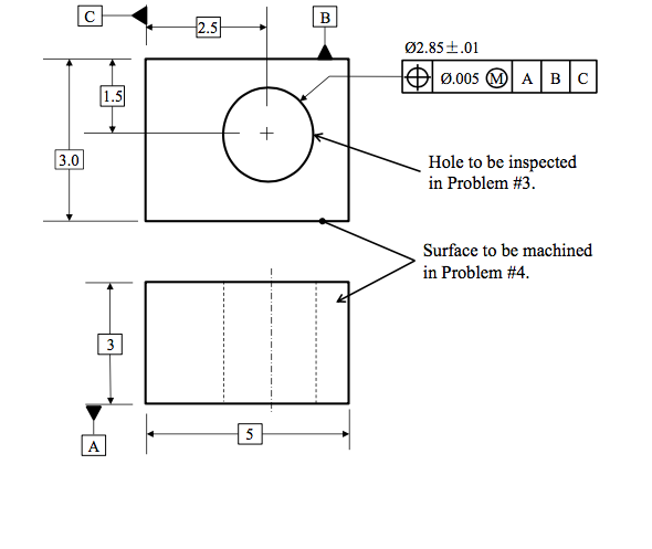 Solved Sketch and dimension a functional gage in three | Chegg.com
