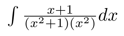 Solved integral x + 1/(x^2 + 1)(x^2) dx | Chegg.com