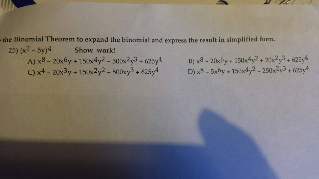 Solved The Binomial Theorem To Expand The Binomial And Chegg solved-the-binomial-theorem-to-expand-the-binomial-and-chegg