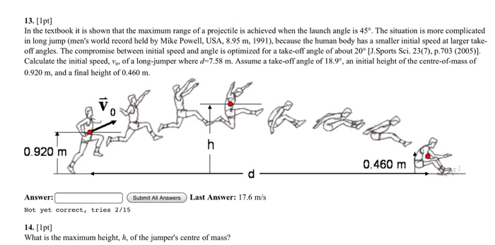 Solved In the textbook it is shown that the maximum range of | Chegg.com