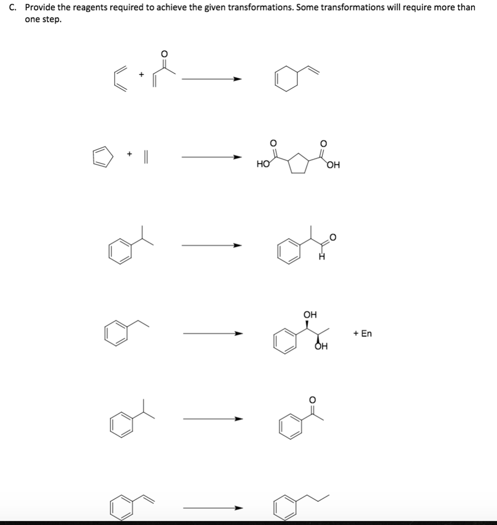 Solved Provide the reagents required to achieve the given | Chegg.com