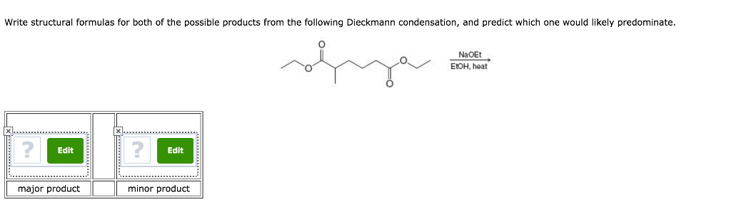Solved Write structural formulas for both of the possible | Chegg.com