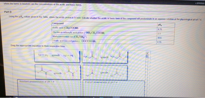 Solved Using the Pk_a values given in the Table, where the | Chegg.com