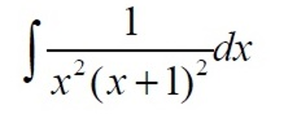 Solved integral 1/x^2(x^2 + 1)^2 dx | Chegg.com
