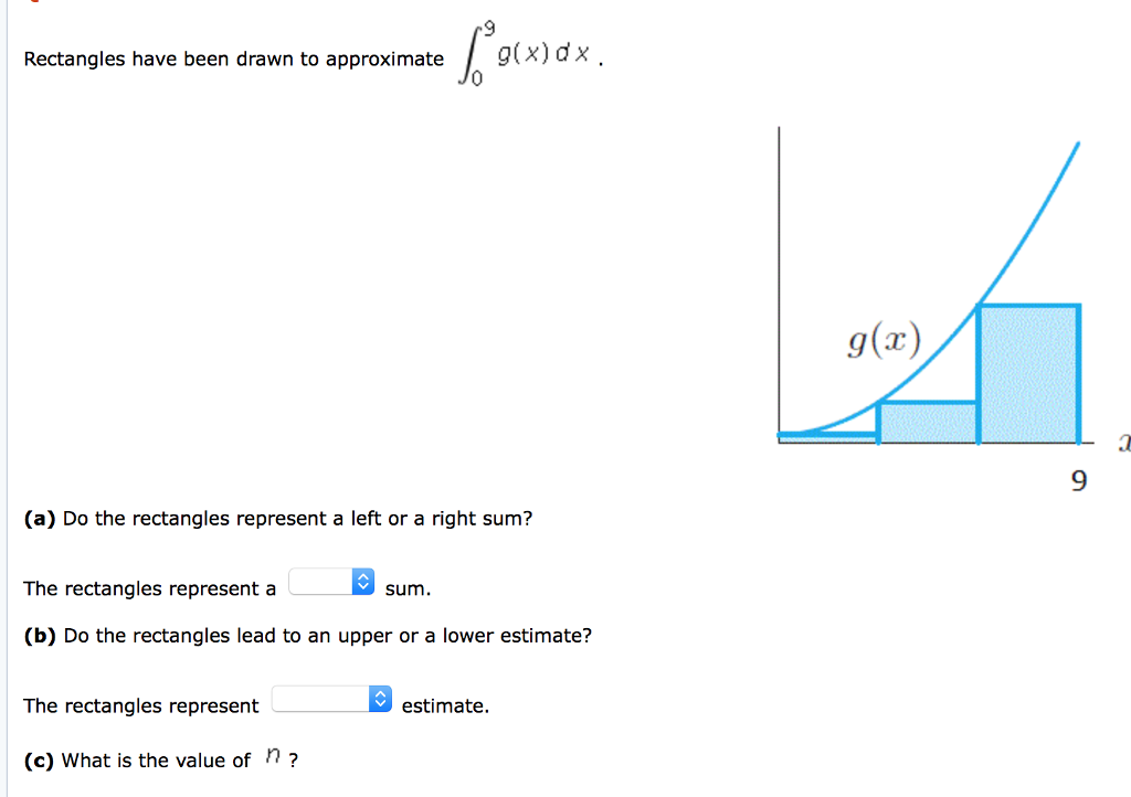 Solved we .9 Rectangles have been drawn to approximate9LX)ax | Chegg.com