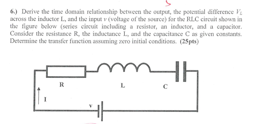 Solved relationship between the output. across the inductor | Chegg.com