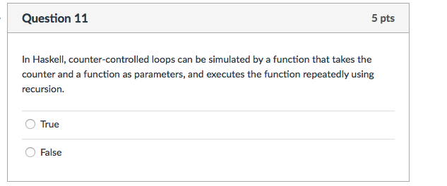Solved In Haskell, counter-controlled loops can be simulated | Chegg.com