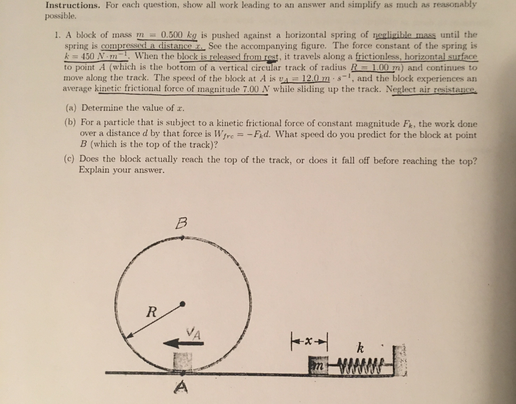 Solved Instructions. For each question, show all work | Chegg.com