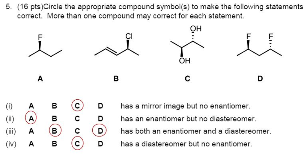 Solved Circle the appropriate compound symbol(s) to make the | Chegg.com