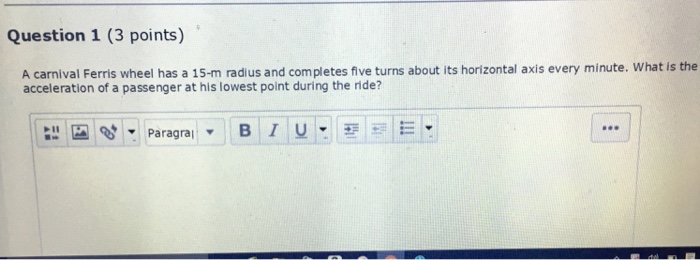 Solved A carnival Ferris wheel has a 15-m radius and | Chegg.com