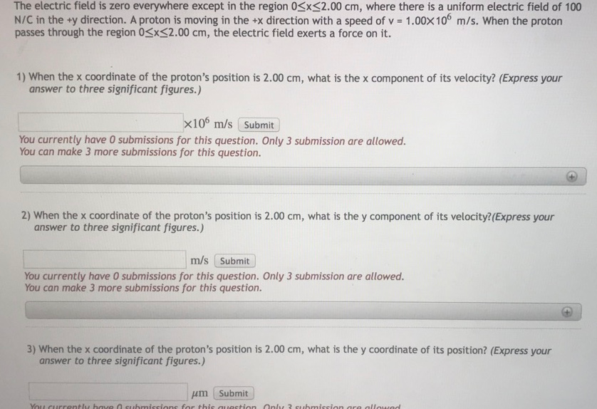 Solved The electric field is zero everywhere except in the | Chegg.com