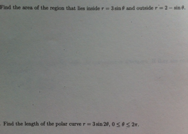 Solved Find the area of the region that lies inside r = 3 | Chegg.com