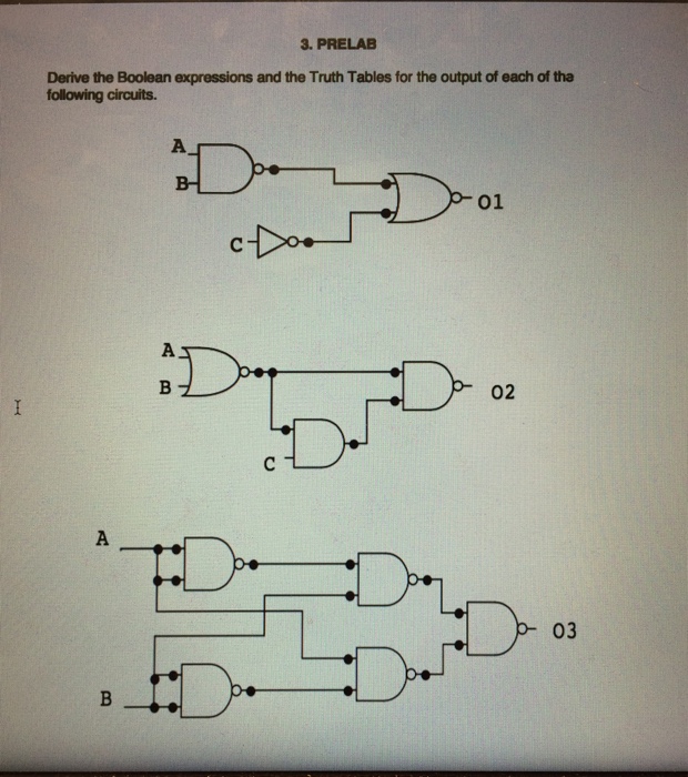 Solved Derive The Boolean Expression And The Truth Tables
