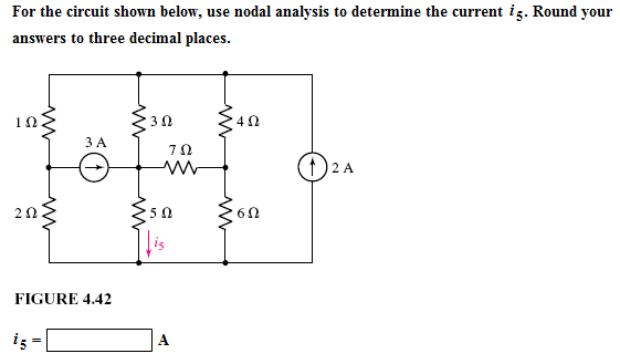 Solved For the circuit shown below, use nodal analysis to | Chegg.com
