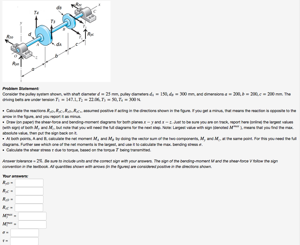 Solved Problem Statement: Consider the pulley system shown, | Chegg.com