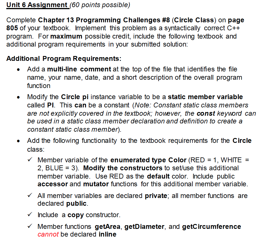 Solved I have a header file which is: #ifndef | Chegg.com