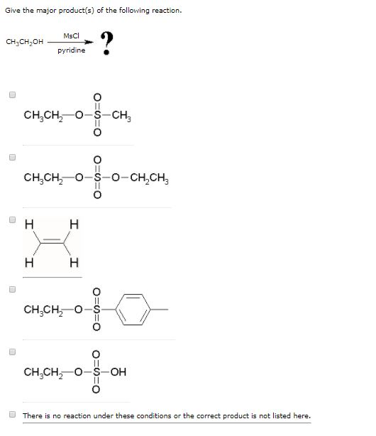 Solved Give the major product(s) of the following reaction. | Chegg.com