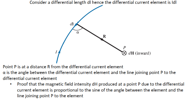 Solved Consider a differential length dl hence the | Chegg.com