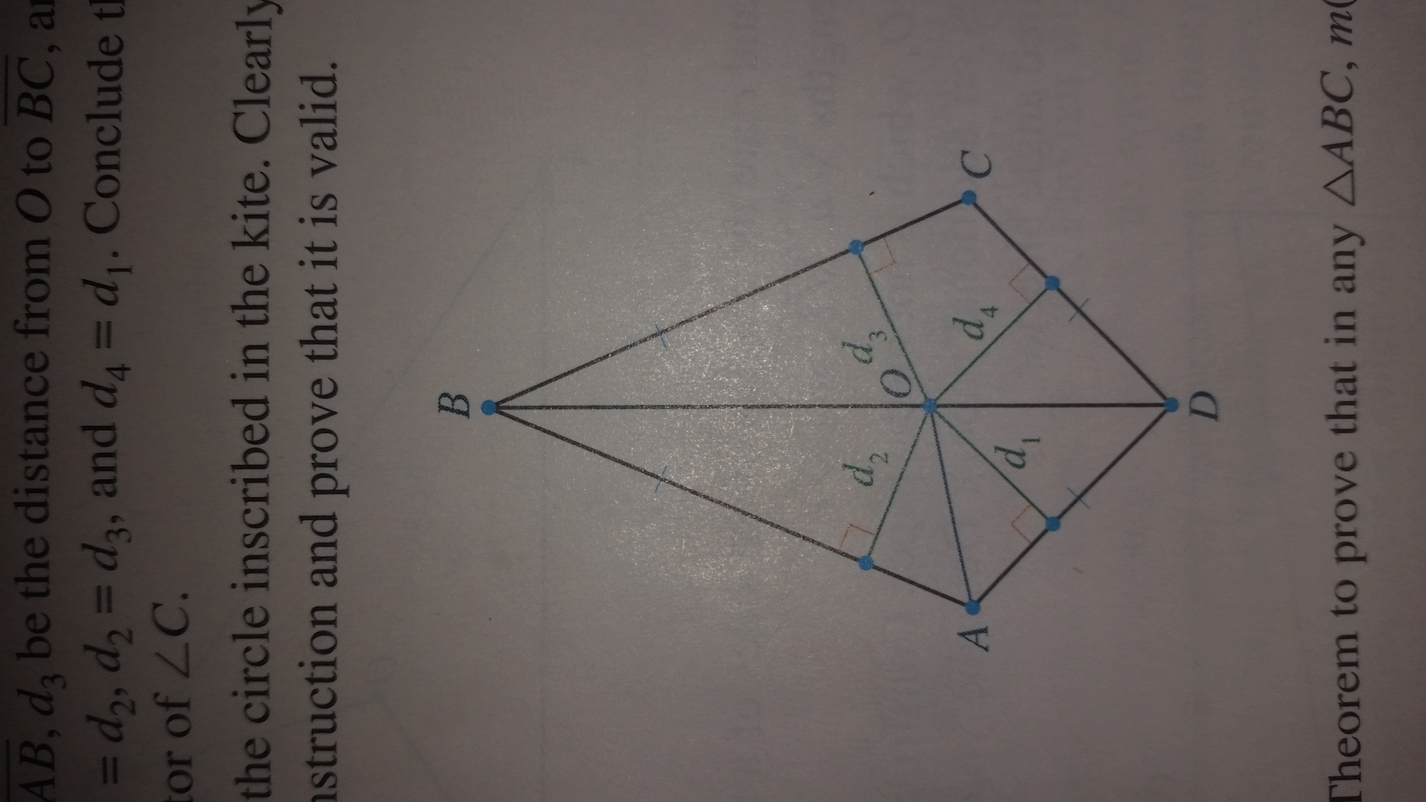 Solved a. Prove that the angle bisectors of a convex kite | Chegg.com