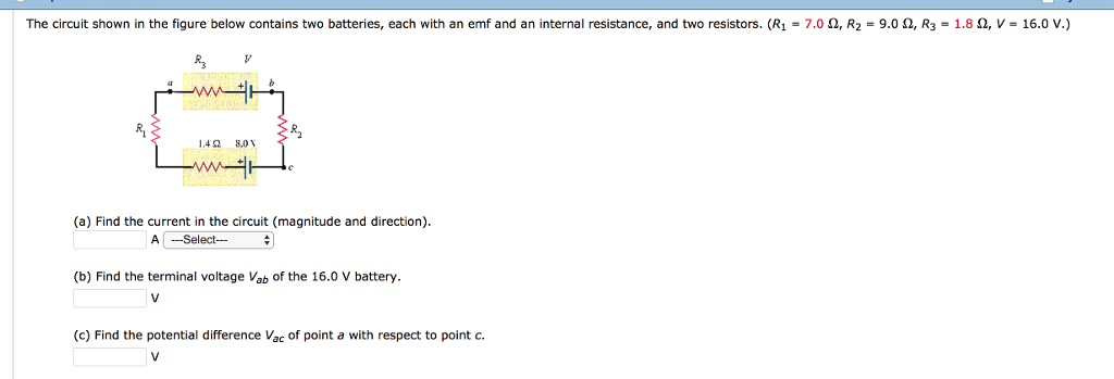 Solved The circuit shown in the figure below contains two | Chegg.com
