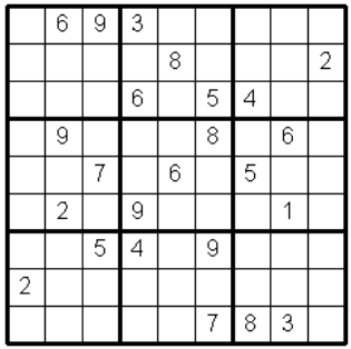 Solved In eclipse,make a Sudoku board as shown below,set of | Chegg.com