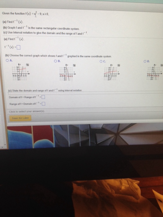 solved-given-the-function-f-x-x-2-9-x-0-find-f-1-chegg