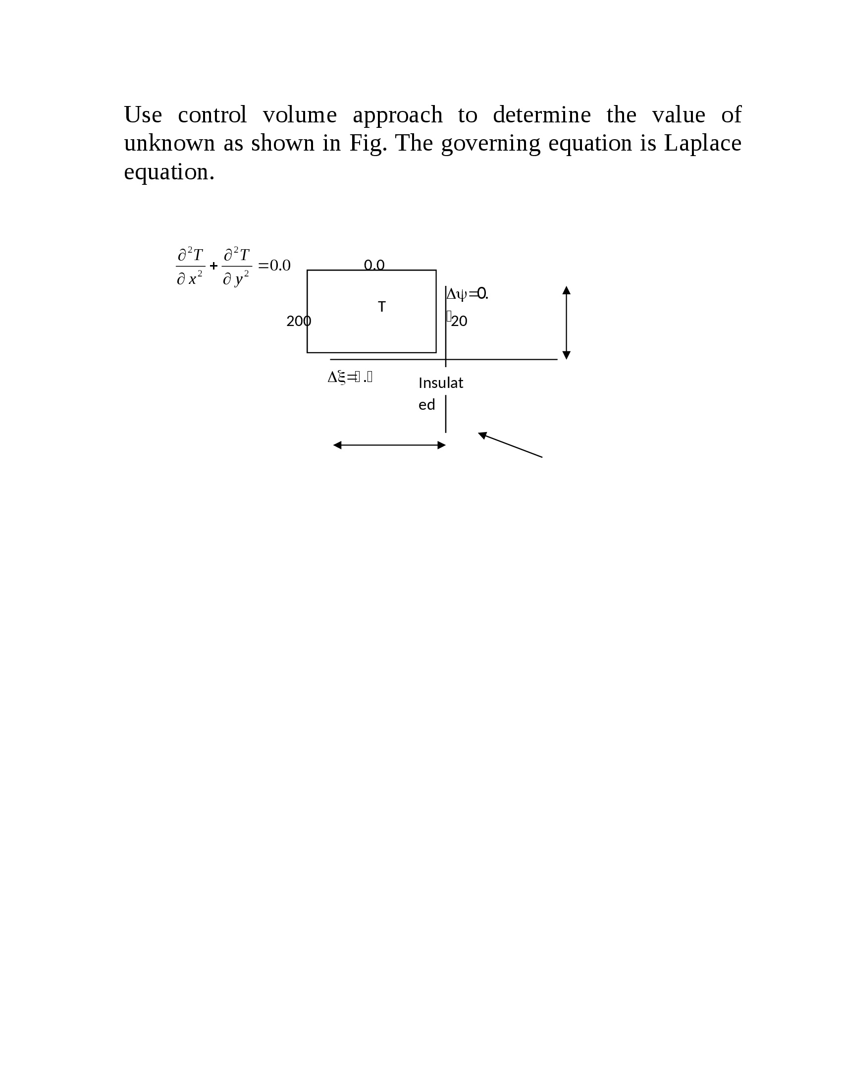 Use control volume approach to determine the value of | Chegg.com
