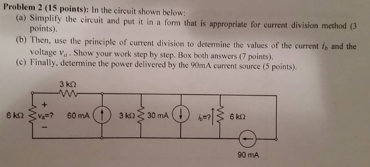 Solved In the circuit shown below: (a) Simplify the circuit | Chegg.com