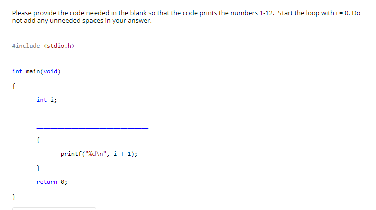 Solved Please provide the code needed in the blank so that | Chegg.com