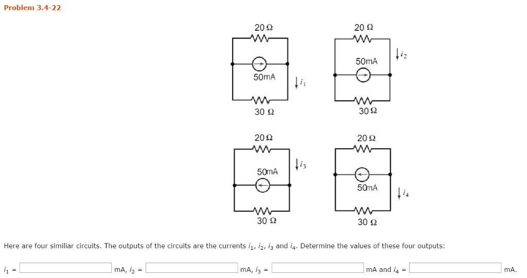 Solved Here are four similar circuits. The outputs of the | Chegg.com