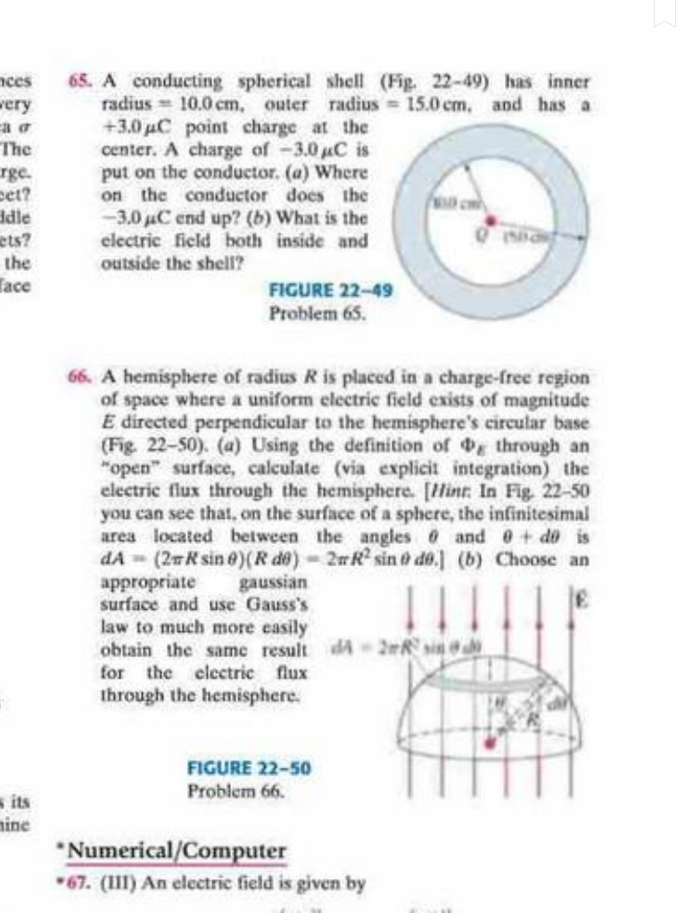A conducting spherical shell has inner radius = | Chegg.com