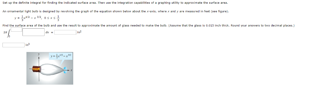 Solved Set up the definite integral for finding the | Chegg.com