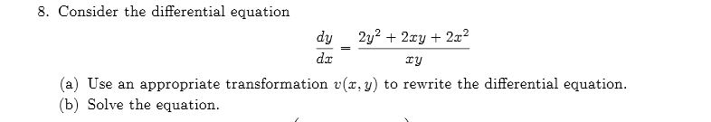 Solved Consider the differential equation dy/dx = 2y^2 + | Chegg.com