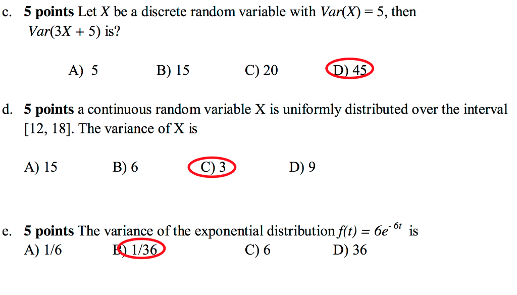 Solved 5 points Let X be a discrete random variable with | Chegg.com