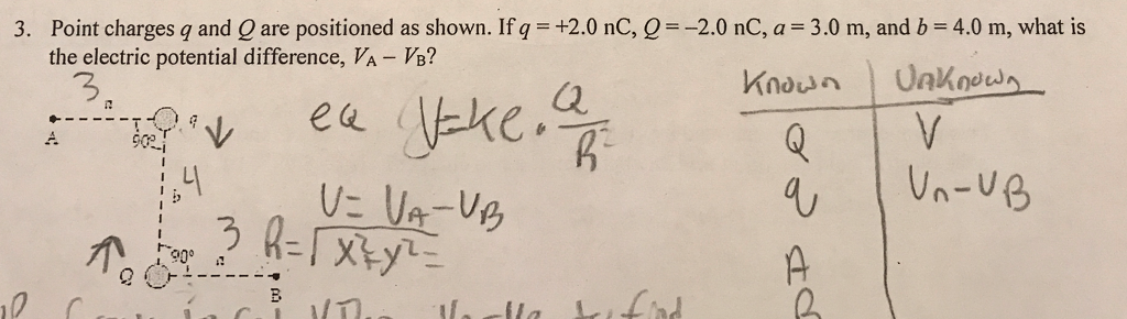 Solved Point charges q and Q are positioned as shown. If | Chegg.com