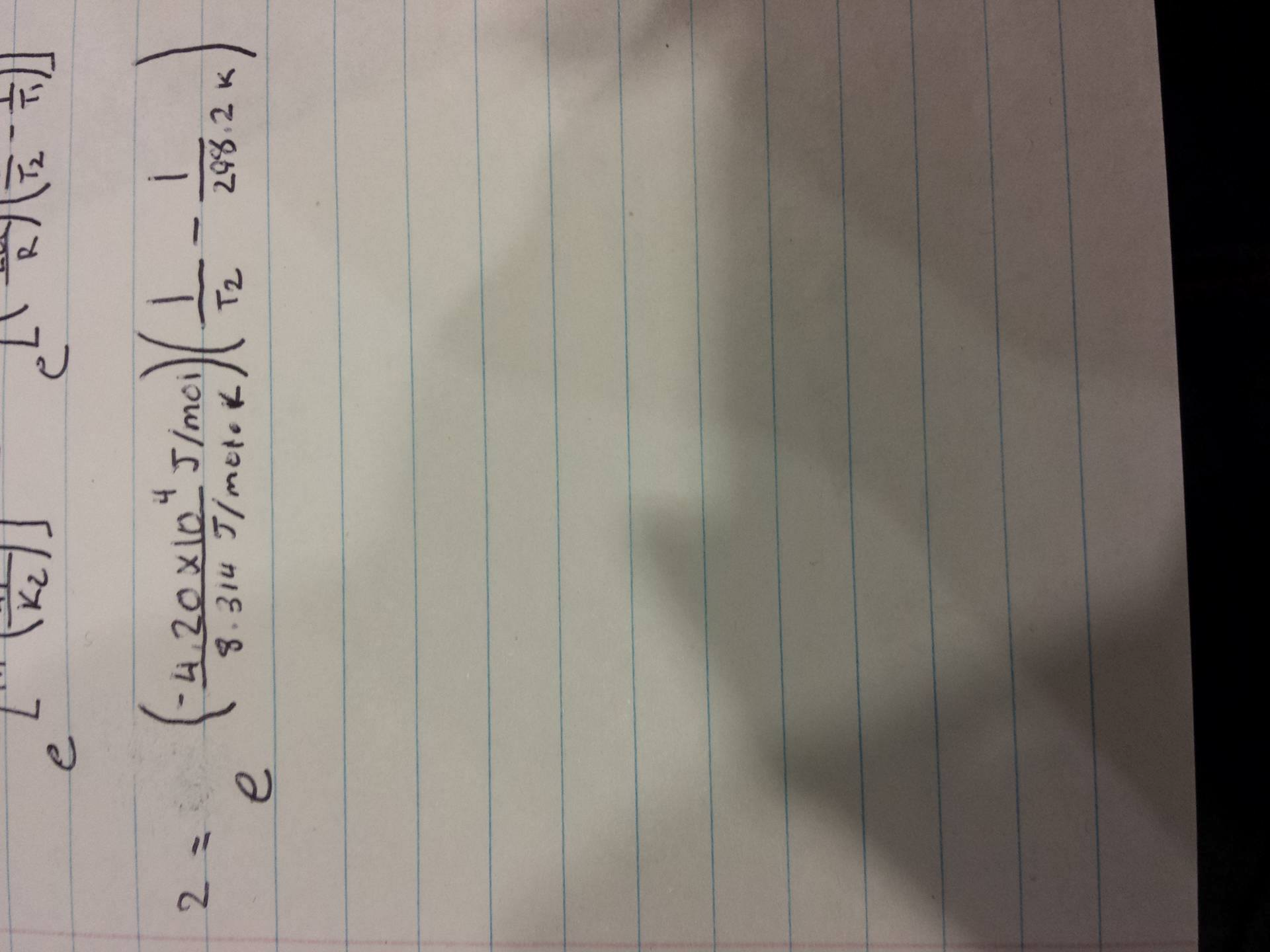 Solved Hey there, I am stuck on how to Solve for T2. I am | Chegg.com