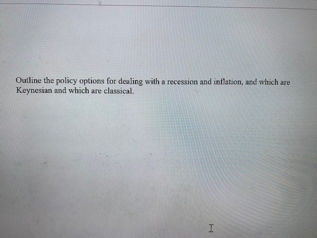 Solved Outline the policy options for dealing with a | Chegg.com